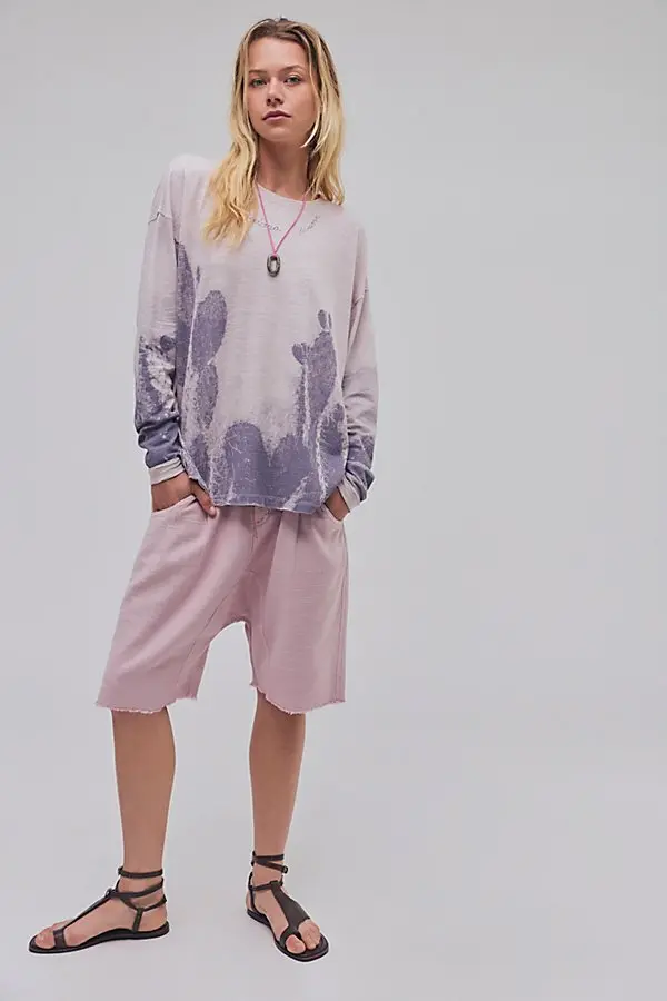 Free People We The Free Kai Long-sleeve Top - Cactus Combo