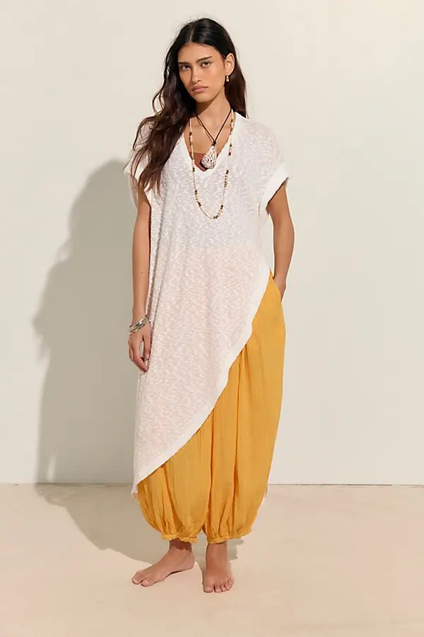 Free People Textured Asymmetrical Tunic