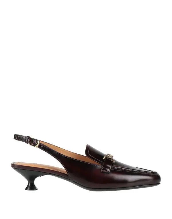 TOD'S Slingback Pumps In Leather With Embellished Detail