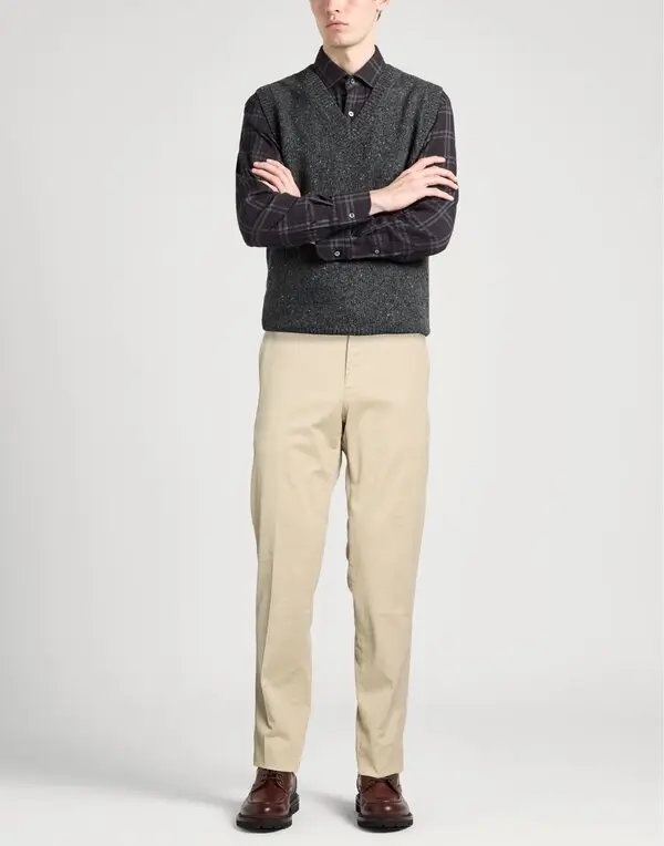 PT TORINO Camel Chino Pants In Cotton And Modal With Stretch - Sage Green