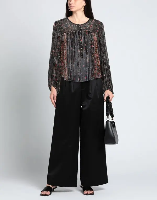 Isabel Marant Étoile Floral Print Crepe Long Sleeve Top