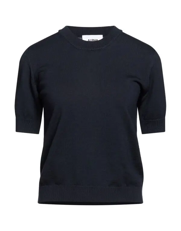Alpha Studio Merino Wool Lightweight Knit Crewneck Sweater