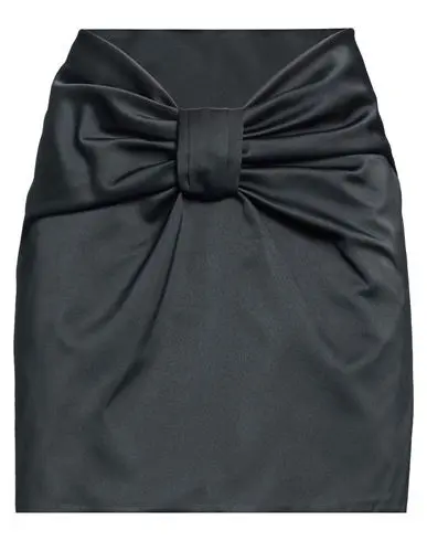 N°21 Satin Bow Detailed Mini Skirt - Black