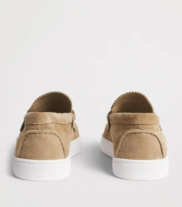 CHRISTIAN LOUBOUTIN The Harold I Suede Loafers - Beige