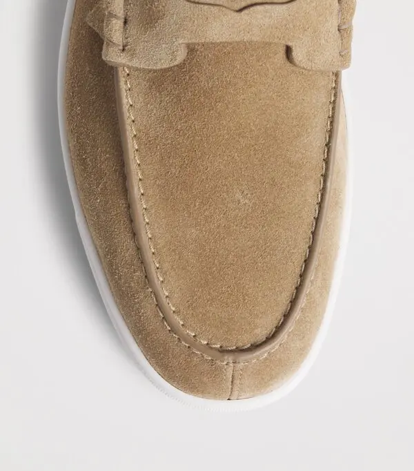 CHRISTIAN LOUBOUTIN The Harold I Suede Loafers - Beige