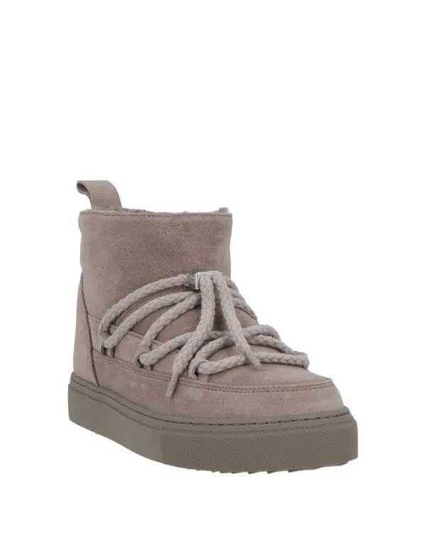Inuikii Padded Leather Ankle Boots With Sherpa Interior