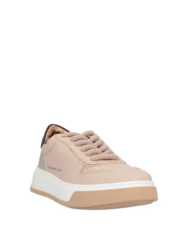 ALEXANDER SMITH Low-top Sneakers With Glitter Appliqués - Blush