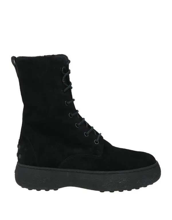 TOD'S Leather Ankle Boots - Black