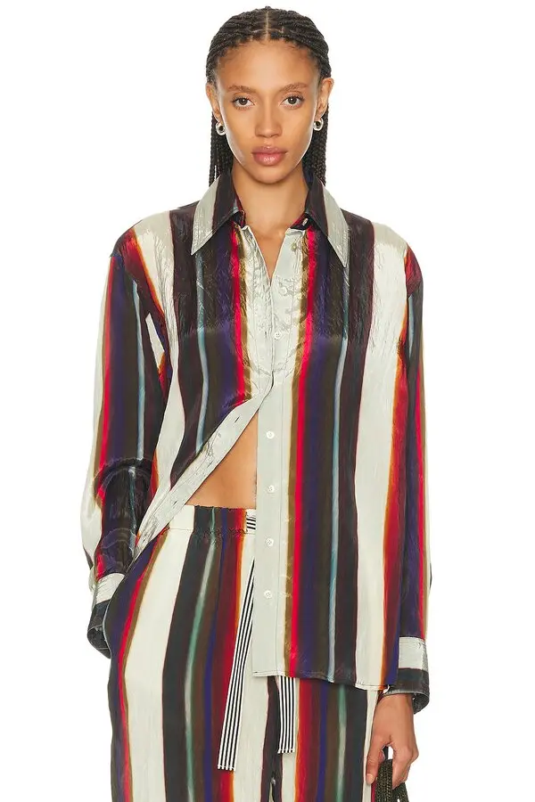 Christopher John Rogers Morris Stripe Classic Shirt