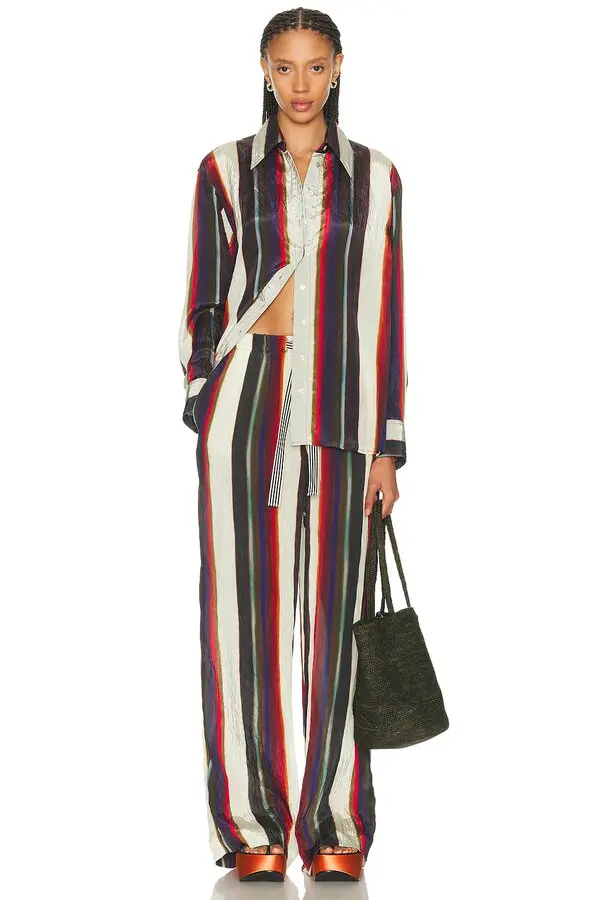 Christopher John Rogers Morris Stripe Classic Shirt