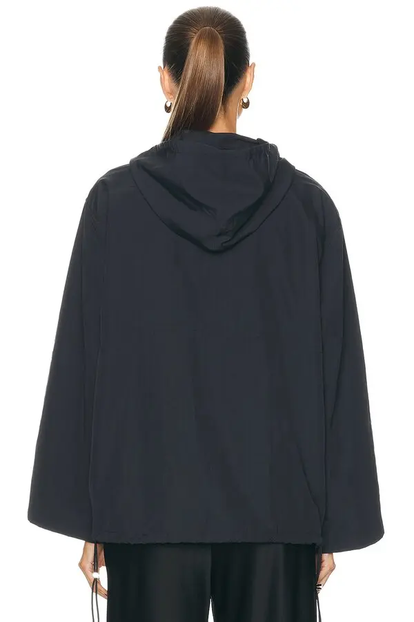 Donni. Nylon Anorak Jacket With Half Zip Closure