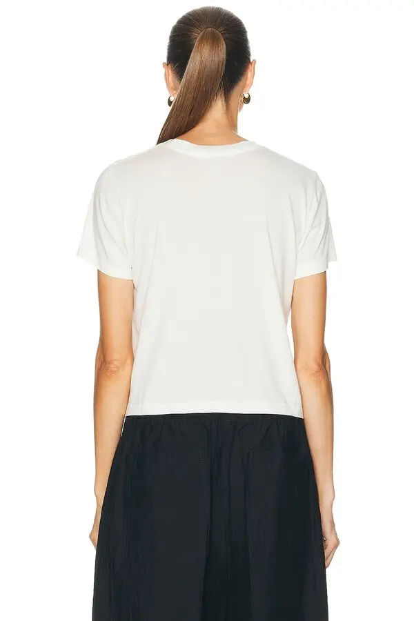 Eterne Short Sleeve Boxy Tee - Ivory