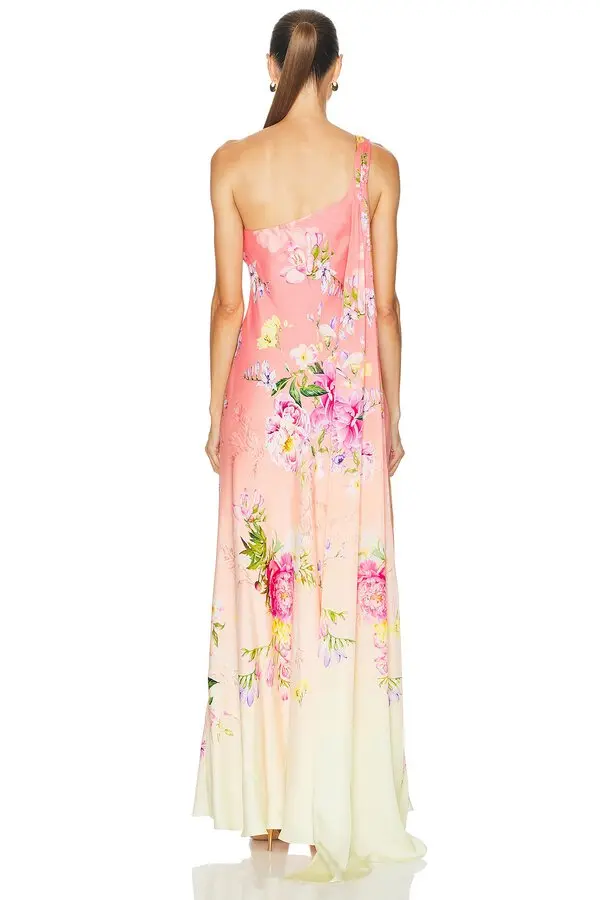 Hemant & Nandita Avya Sash One Shoulder Dress - Multi