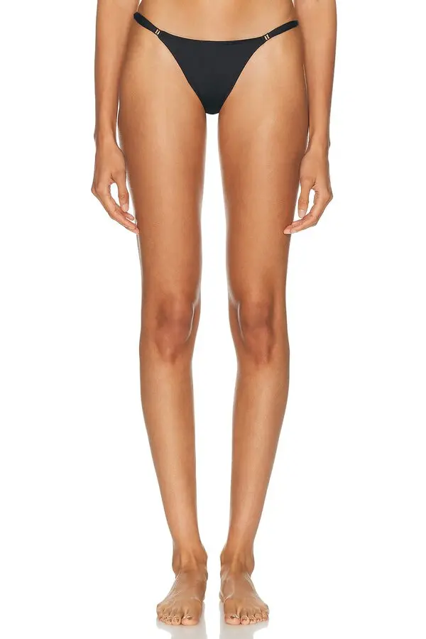 SKIMS Iconic Swim Bikini Bottom - Obsidian