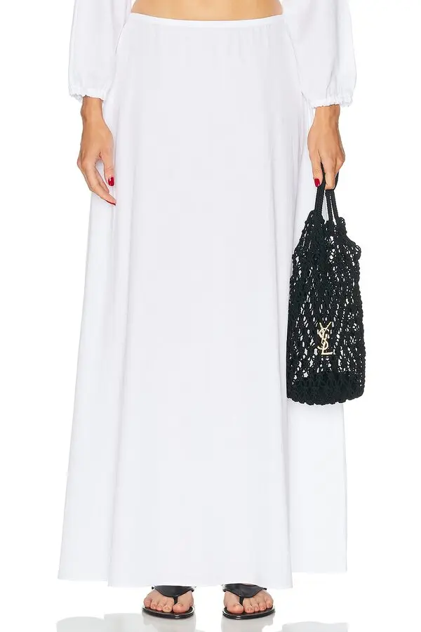 LESET Yoko Maxi Skirt - White