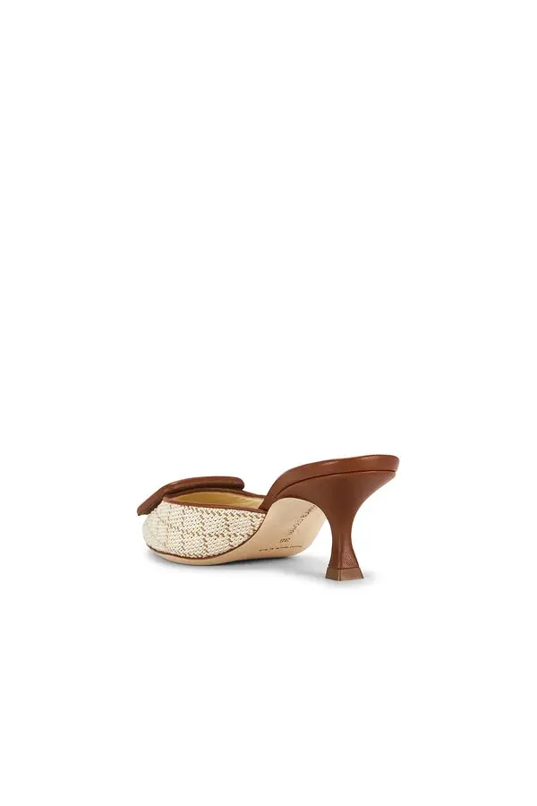 Manolo Blahnik Maysalebi 50 Mule Heel