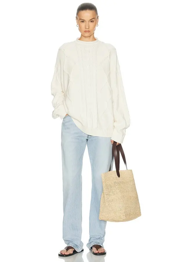 SRG Amberlyn Roll Neck Cable Sweater