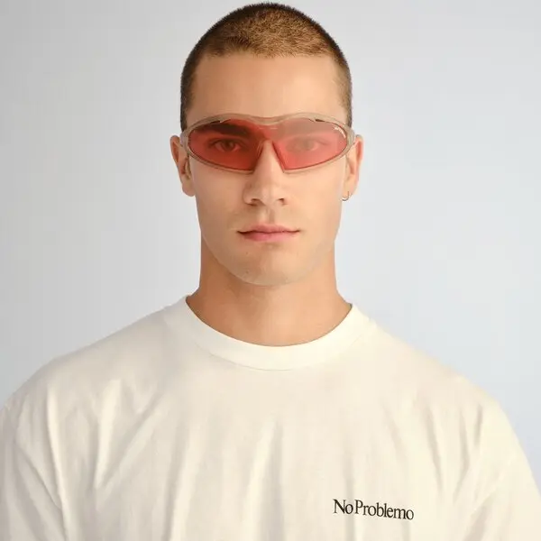Le Specs Flux Wrap-around Shield Sunglasses