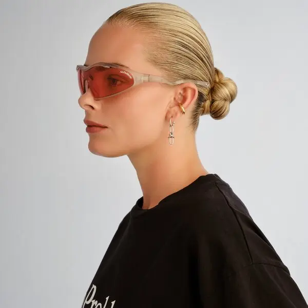 Le Specs Flux Wrap-around Shield Sunglasses