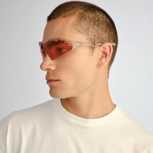Le Specs Flux Wrap-around Shield Sunglasses