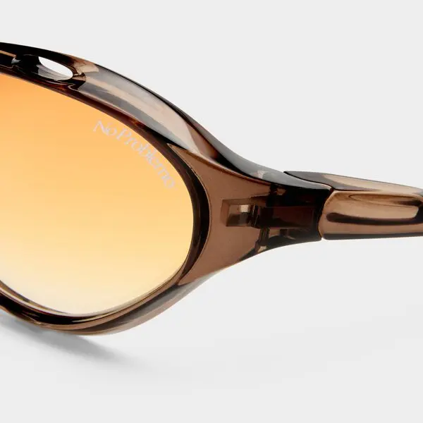 Le Specs Iris Oversized Wrap-around Sunglasses - Cocoa