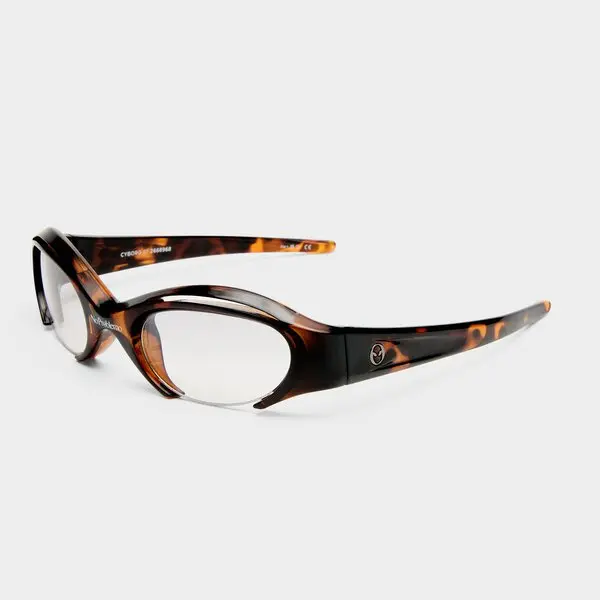 Le Specs Cyborg Oval Sunglasses With Frame