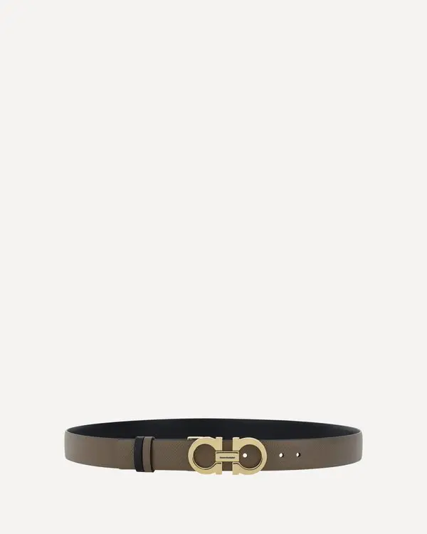FERRAGAMO Reversible Gancini Buckle Belt