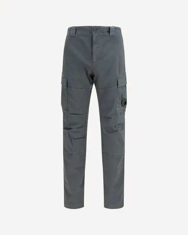 C.P. COMPANY C. P. Company Stretch Satin Cargo Pants - Blue