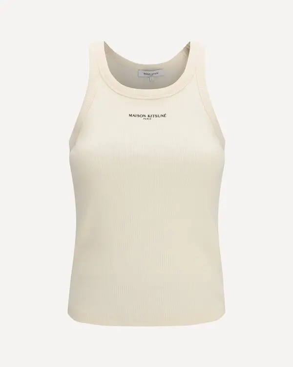 Maison Kitsuné Ribbed Tank Top
