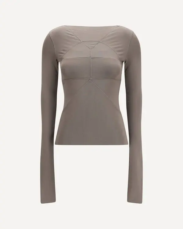 Rick Owens Temple Fitted Top - Grey