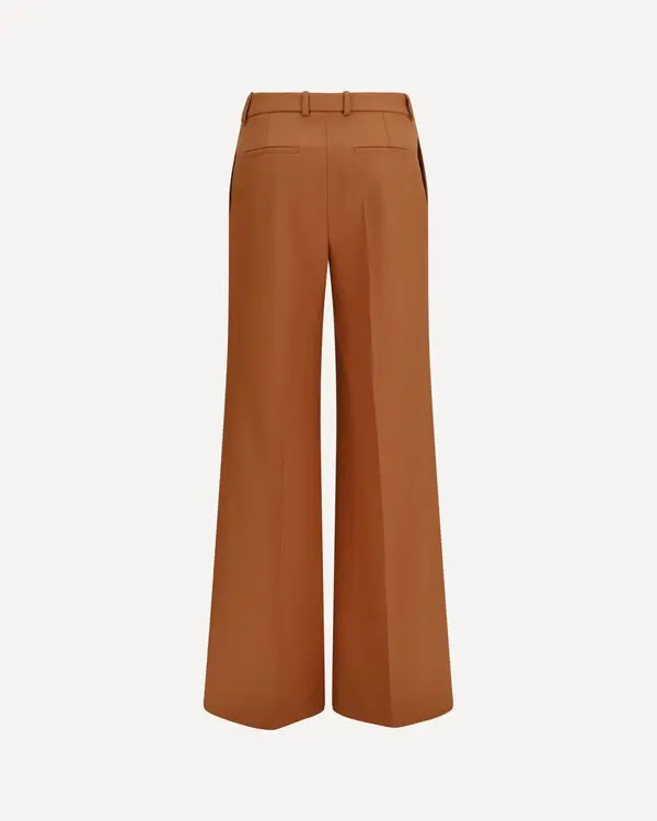 Chloé High-waisted Flared Cotton Pants