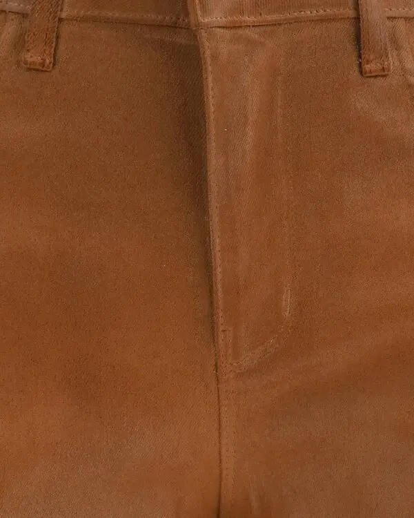 L'Agence Clayton Coated Wide Leg Jeans