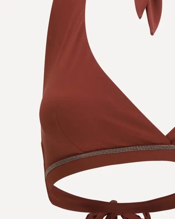 Brunello Cucinelli Triangle Bikini Top