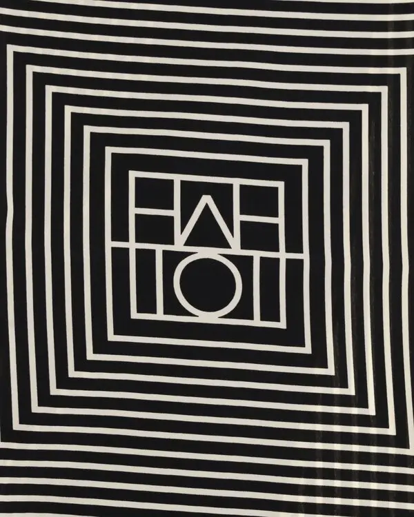 TOTEME Monogram Silk Scarf - Black
