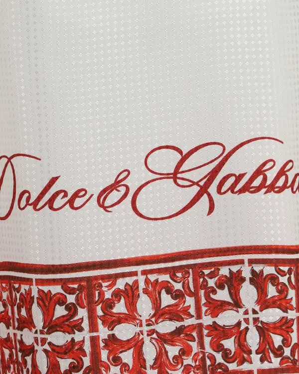 Dolce & Gabbana Maiolica Print Jacquard Twill Shorts