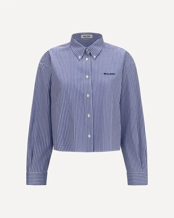 Miu Miu Striped Cotton Shirt