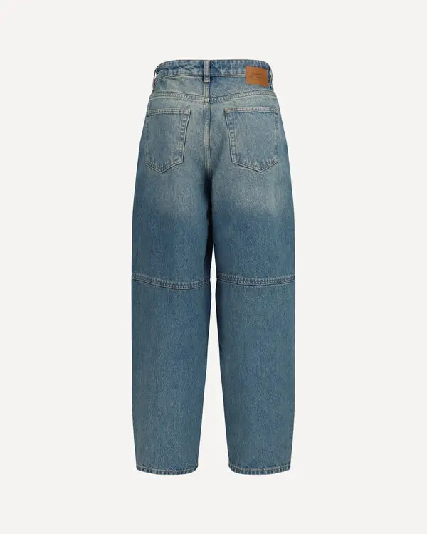 GANNI Stary Rigid Denim Jeans - Light Blue