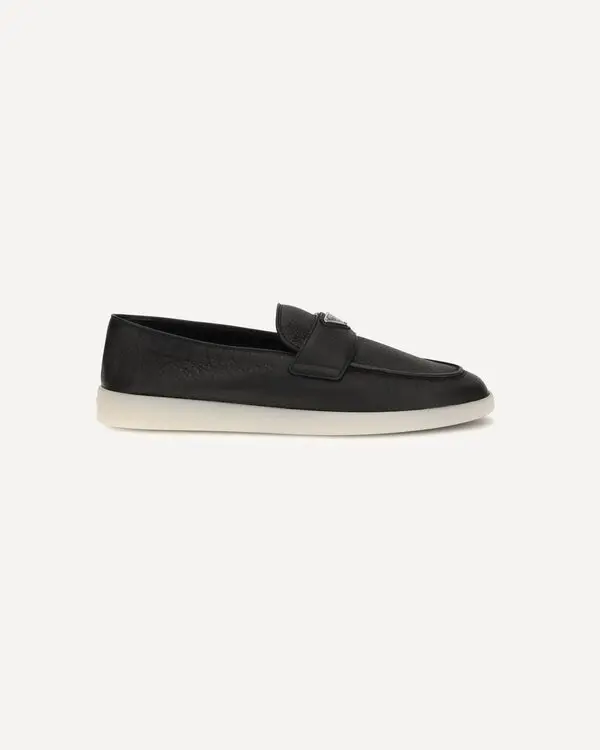 Prada Leather Loafers - Black