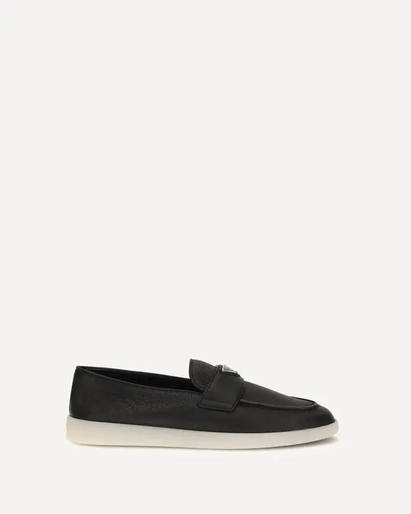 Prada Leather Loafers - Black