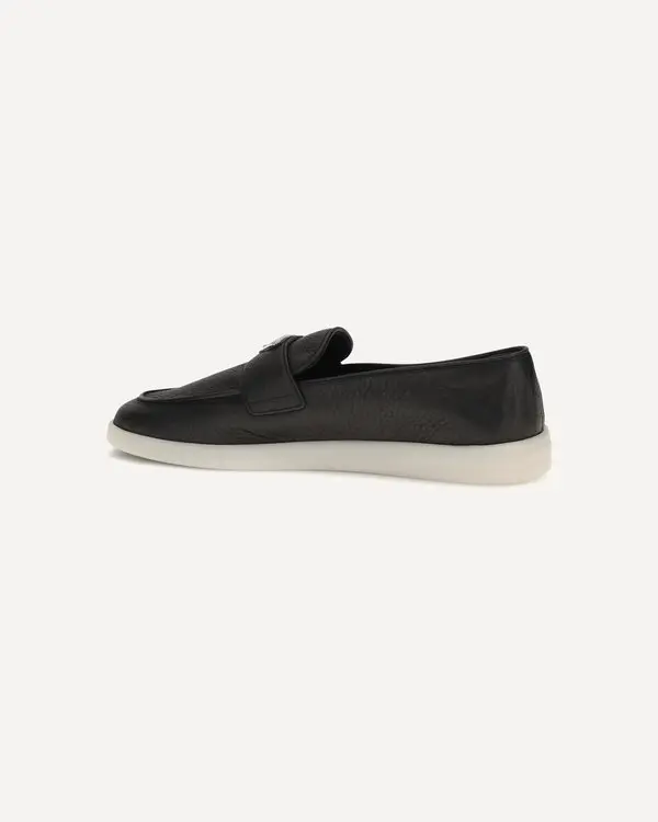 Prada Leather Loafers - Black
