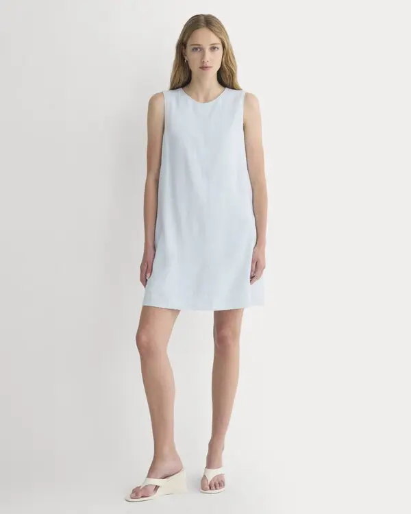 Everlane Stretch Linen Shift Dress - Skywriting