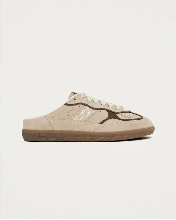 ALOHAS Mule Leather Sneakers With Lace Up Detailing