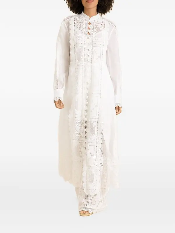 Zimmermann Aster Embroidered Lace Trousers