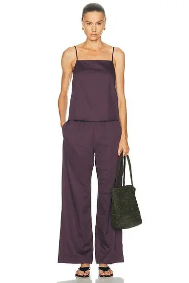 LESET Yoko Tie Back Top - Malbec