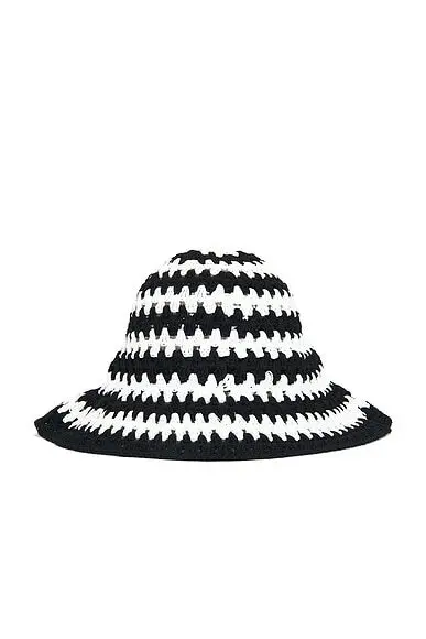 L'academie Arriel Crochet Hat - Black Multi