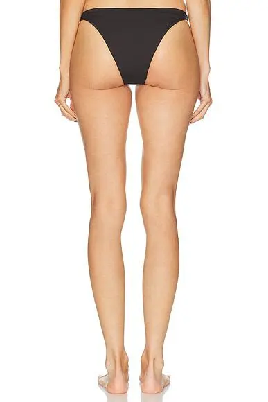 Staud Dana Embellished Bikini Bottom - Espresso Studs