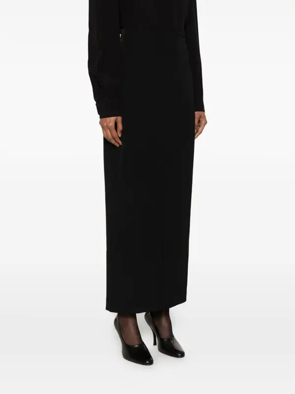 THE ROW Iphora Wool Skirt With Front Slit