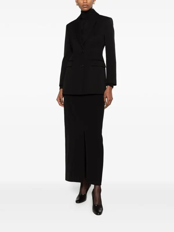 THE ROW Iphora Wool Skirt With Front Slit