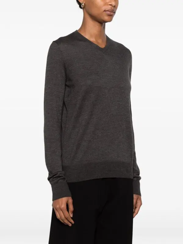 THE ROW Ondre Cashmere Crewneck Sweater - Grey
