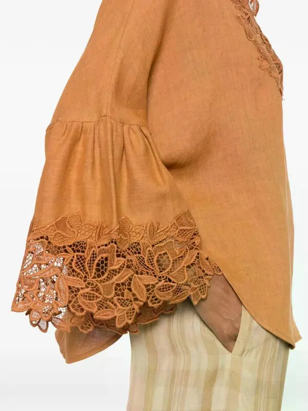 Ermanno Scervino Guipure Lace Blouse